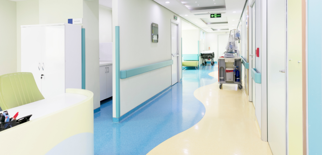 Slip Resistant Vinyl Flooring for Hospitals & Patient Safety